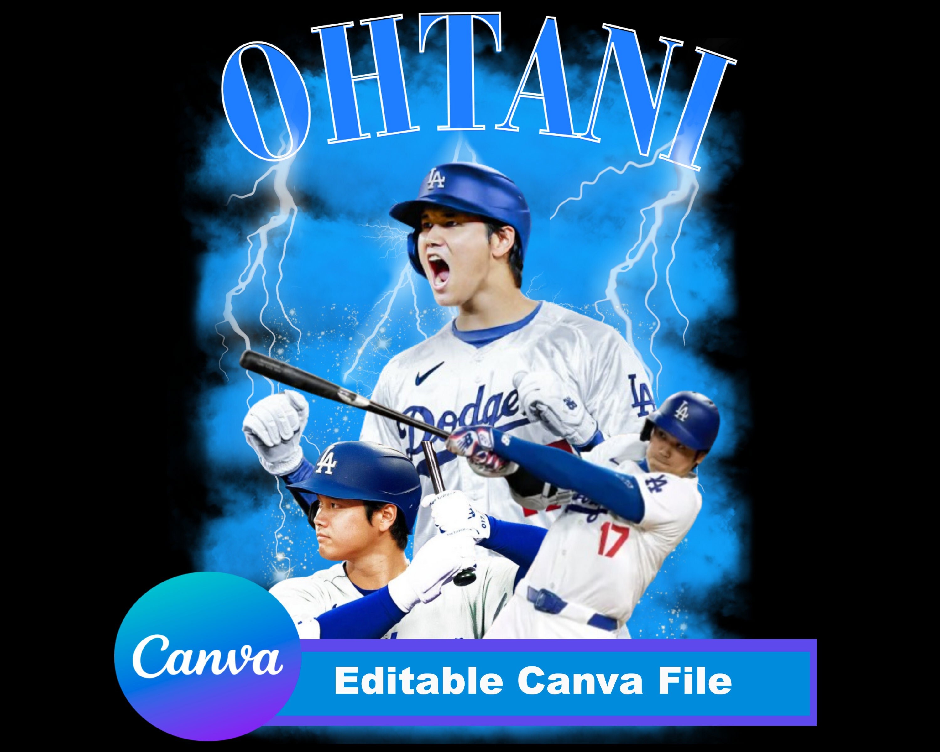 Baseball Player Canva Template, Customize Bootleg Canva File, Custom ... Baseball Player Canva Template, Customize Bootleg Canva File, Custom ...