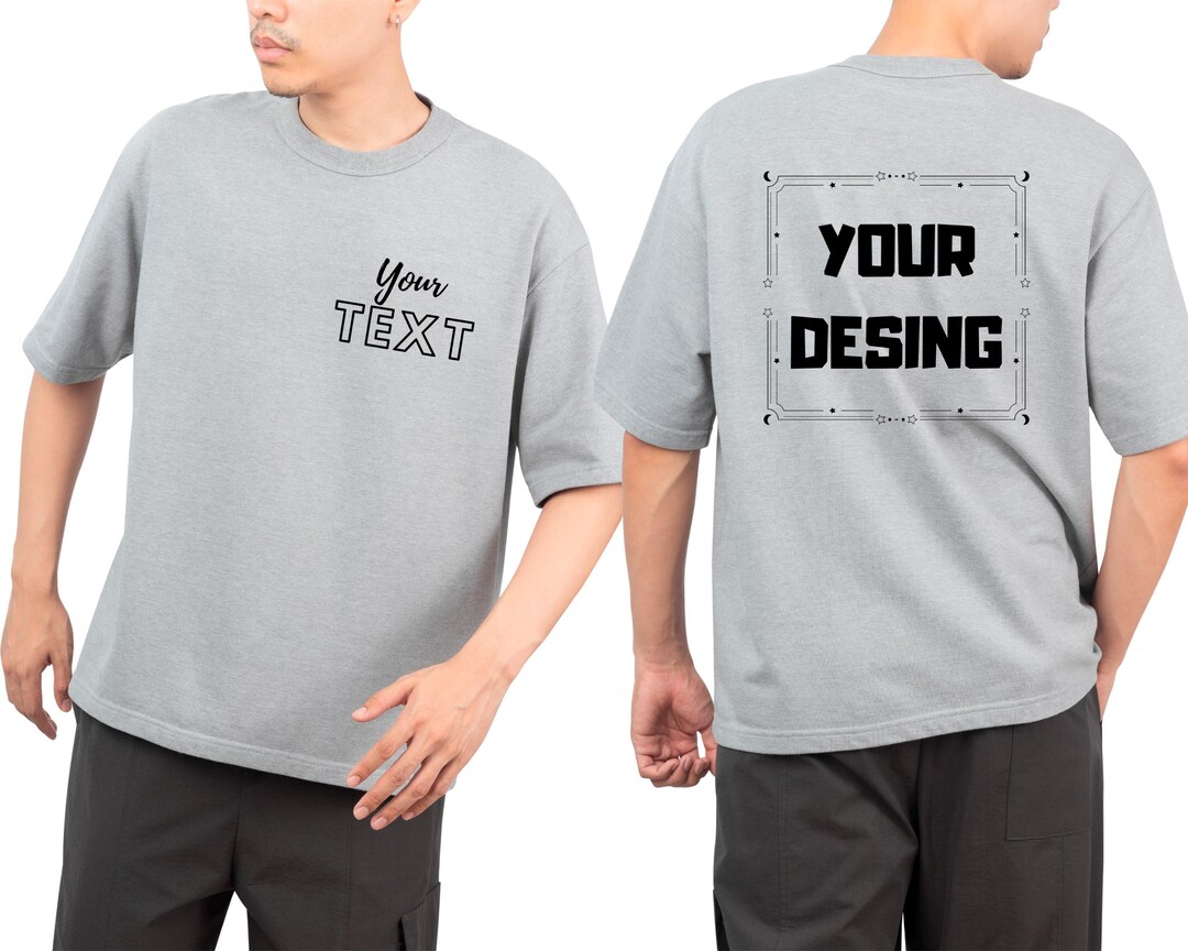 Custom Back Print Shirt Upgrade: Add Your Design Front and Back - Etsy