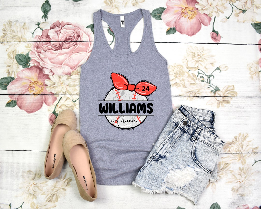 Custom Baseball Mom Tank Top: Personalized Game Day Racerback - Etsy