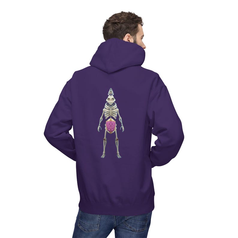 Half Skeleton Half Banana Peely Bones Hoodie | Anatomical Chicken ...