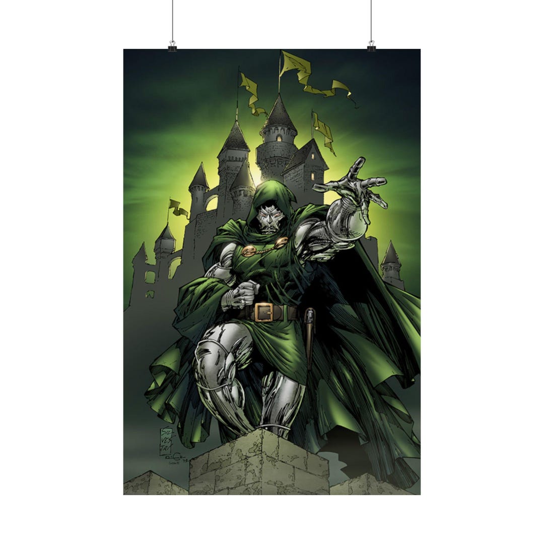 Doctor Doom Castle Art Matte Vertical Poster | Supervillain Comic ...