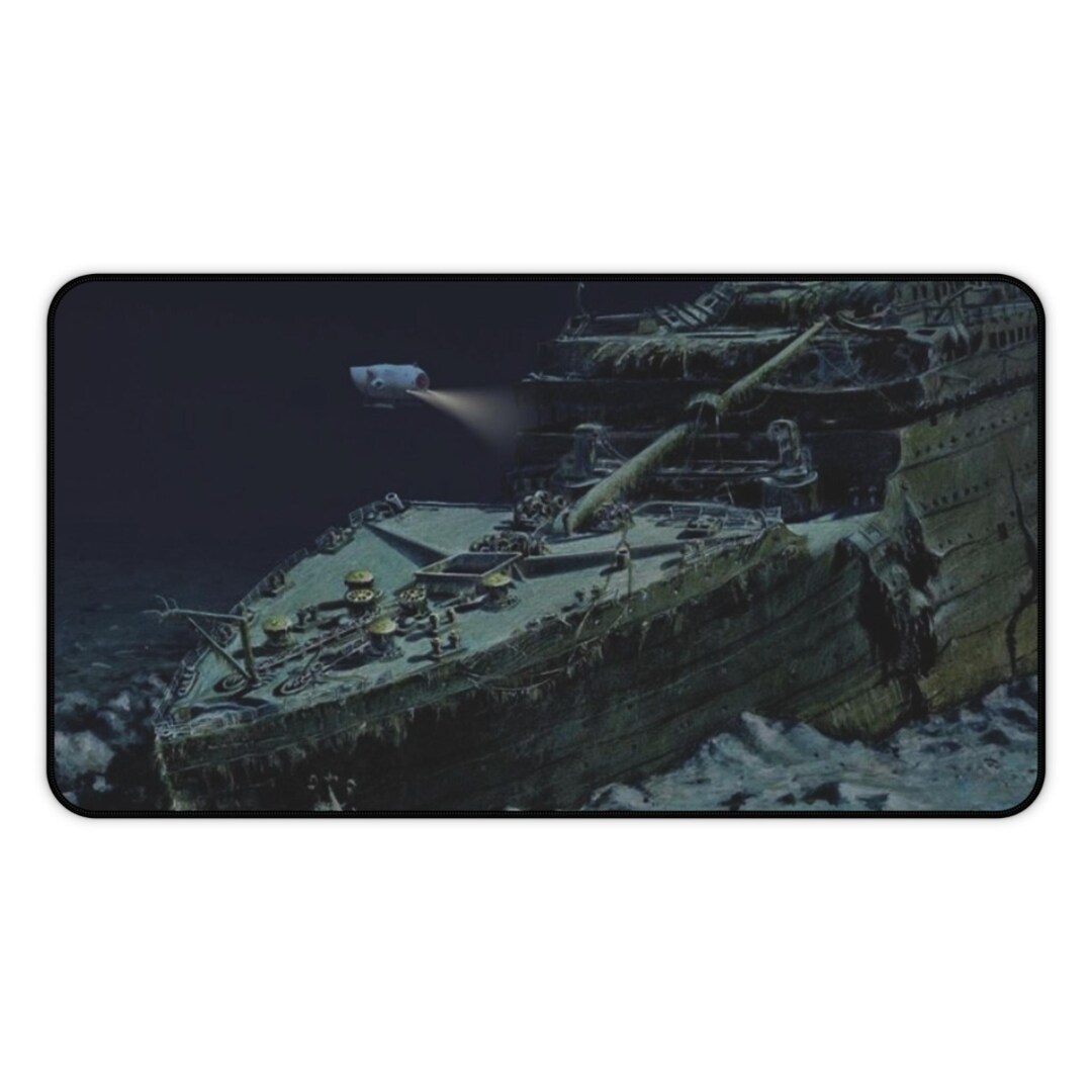 Titantic Shipwreck Desk Mat | Underwater Wreckage Ocean Scene - Etsy