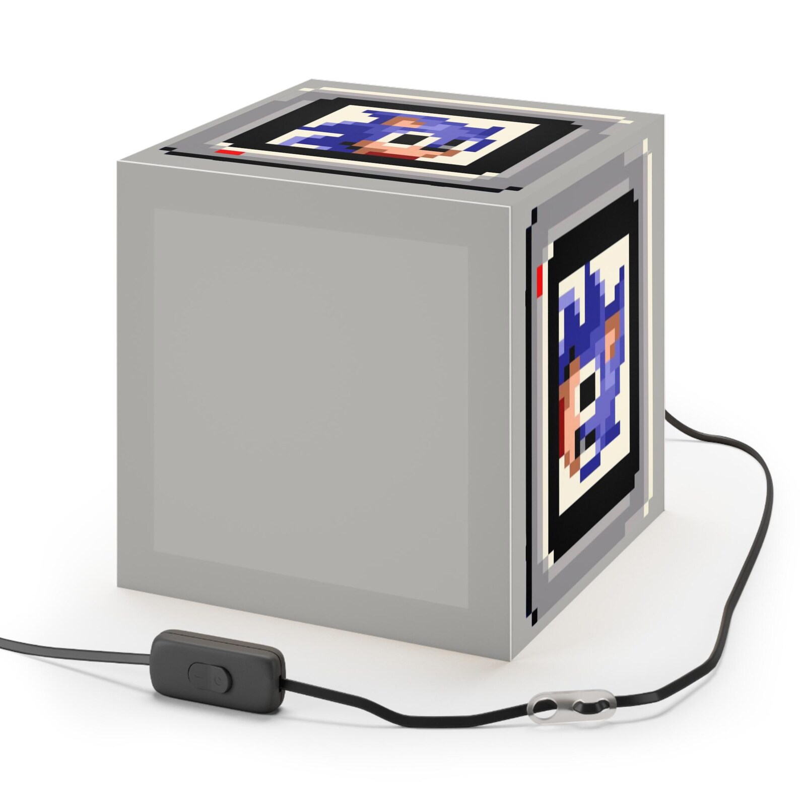 Pixel Sonic Portrait Light Cube Lamp | Retro Video Game Night Light - Etsy