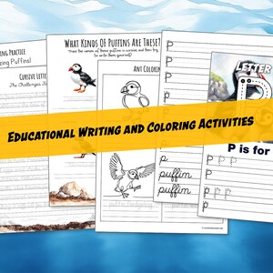 PUFFINS NATURE STUDY Unit, Homeschool Printables, Unit Study, Life ...