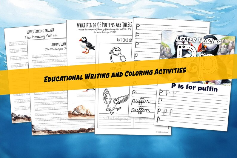 PUFFINS NATURE STUDY Unit, Homeschool Printables, Unit Study, Life ...