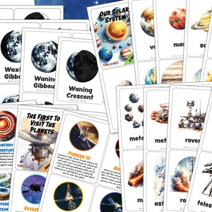 SPACE - PLANETS, Solar System Unit Study, HUGE Printables Set, Sun ...