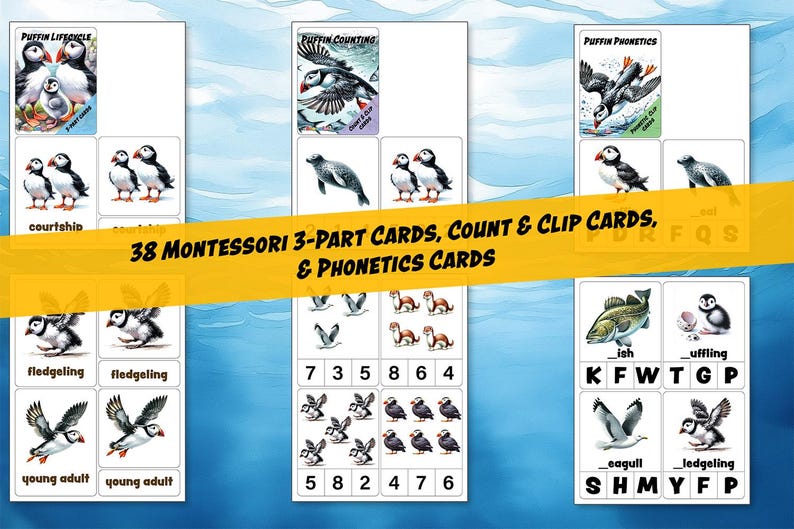 PUFFINS NATURE STUDY Unit, Homeschool Printables, Unit Study, Life ...