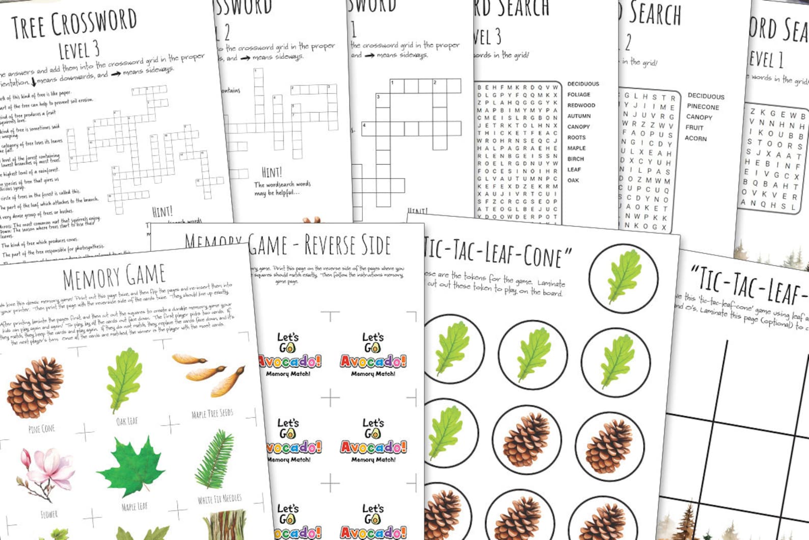 TREE Nature Unit, HUGE Printables Collection, Leaf Shape, Life Cycle ...