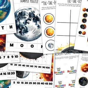 SOLAR ECLIPSE Unit Study, Printables, Eclipse Stages, Posters, Eclipse ...