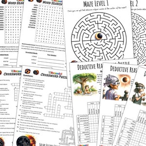 SOLAR ECLIPSE Unit Study, Printables, Eclipse Stages, Posters, Eclipse ...