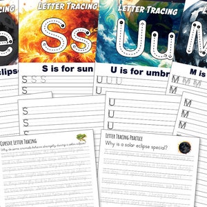 SOLAR ECLIPSE Unit Study, Printables, Eclipse Stages, Posters, Eclipse ...