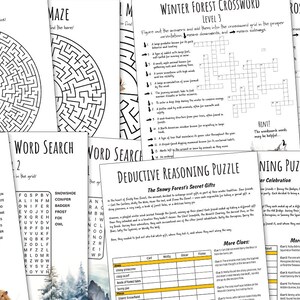 WINTER FOREST Animals Nature Unit, Winter Unit Study, Life Cycles ...