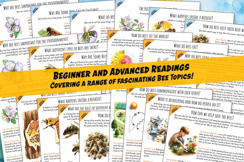 BEES NATURE STUDY Unit, Huge Printables Collection, Life Cycle, Anatomy ...