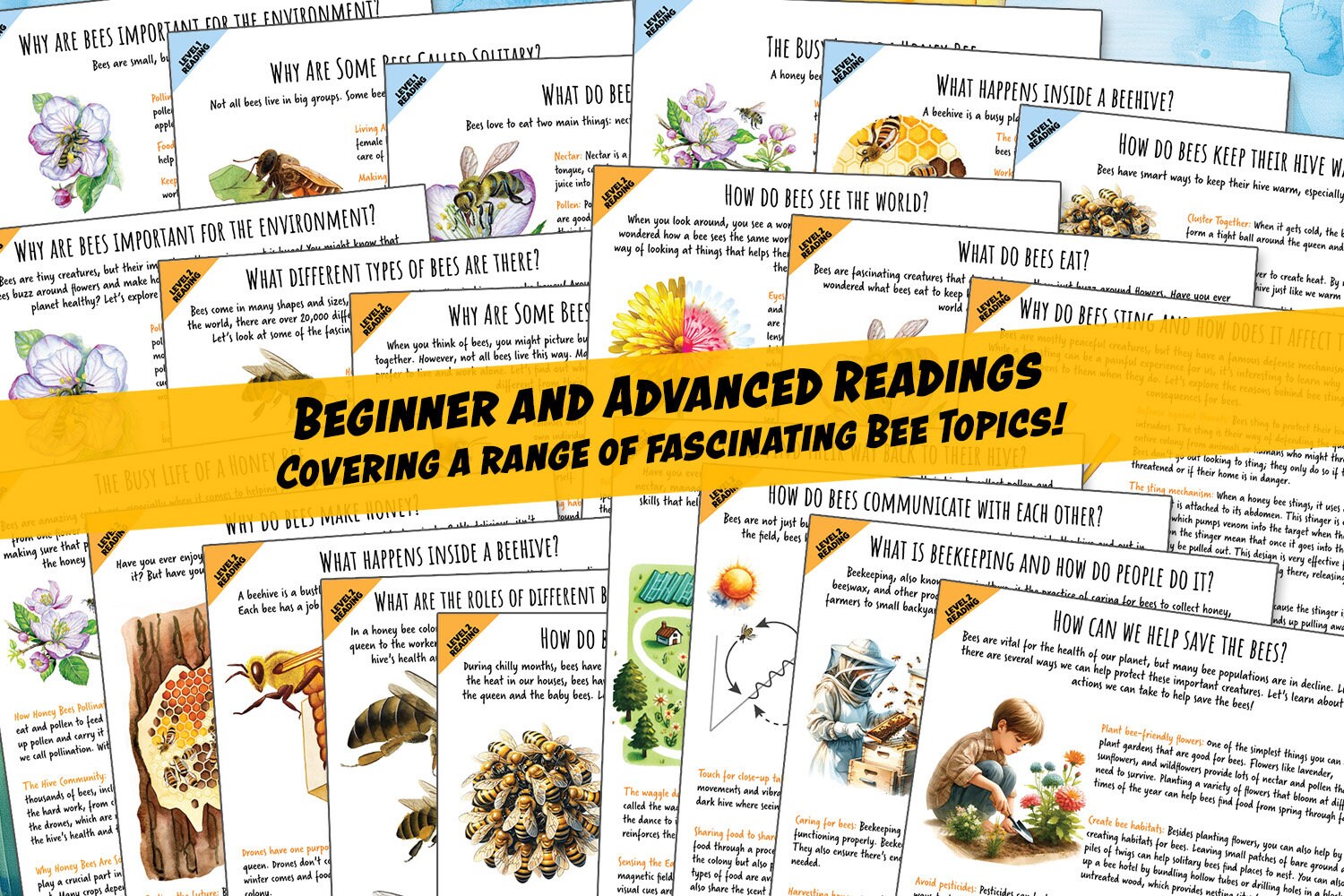 BEES NATURE STUDY Unit, Huge Printables Collection, Life Cycle, Anatomy ...