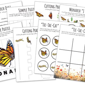 MONARCH BUTTERFLY Nature Study 40 Pages, Life Cycle, Anatomy, Unit ...