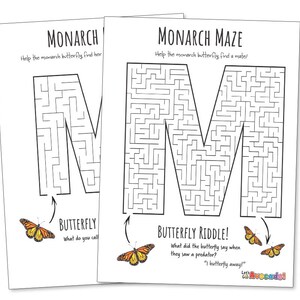 MONARCH BUTTERFLY Nature Study 40 Pages, Life Cycle, Anatomy, Unit ...