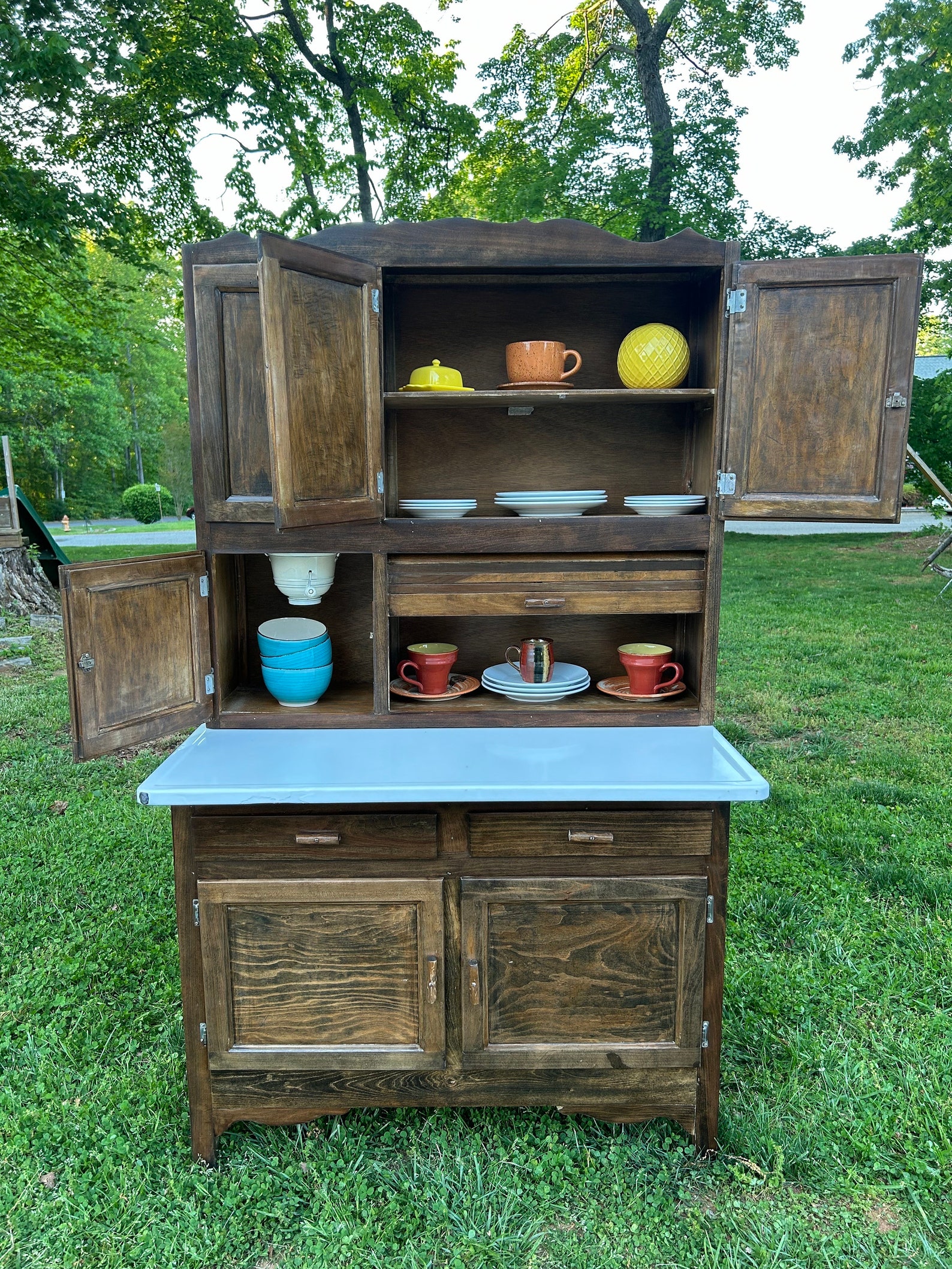 SOLD!! Hoosier Cabinet Primitive Rustic Chic - Etsy
