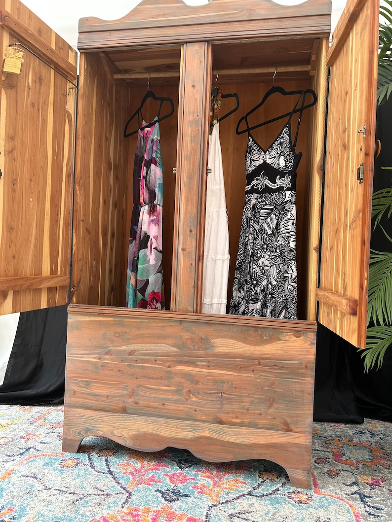 SOLD!! Cedar Wardrobe-shabby Chic-farmhouse Rustic - Etsy