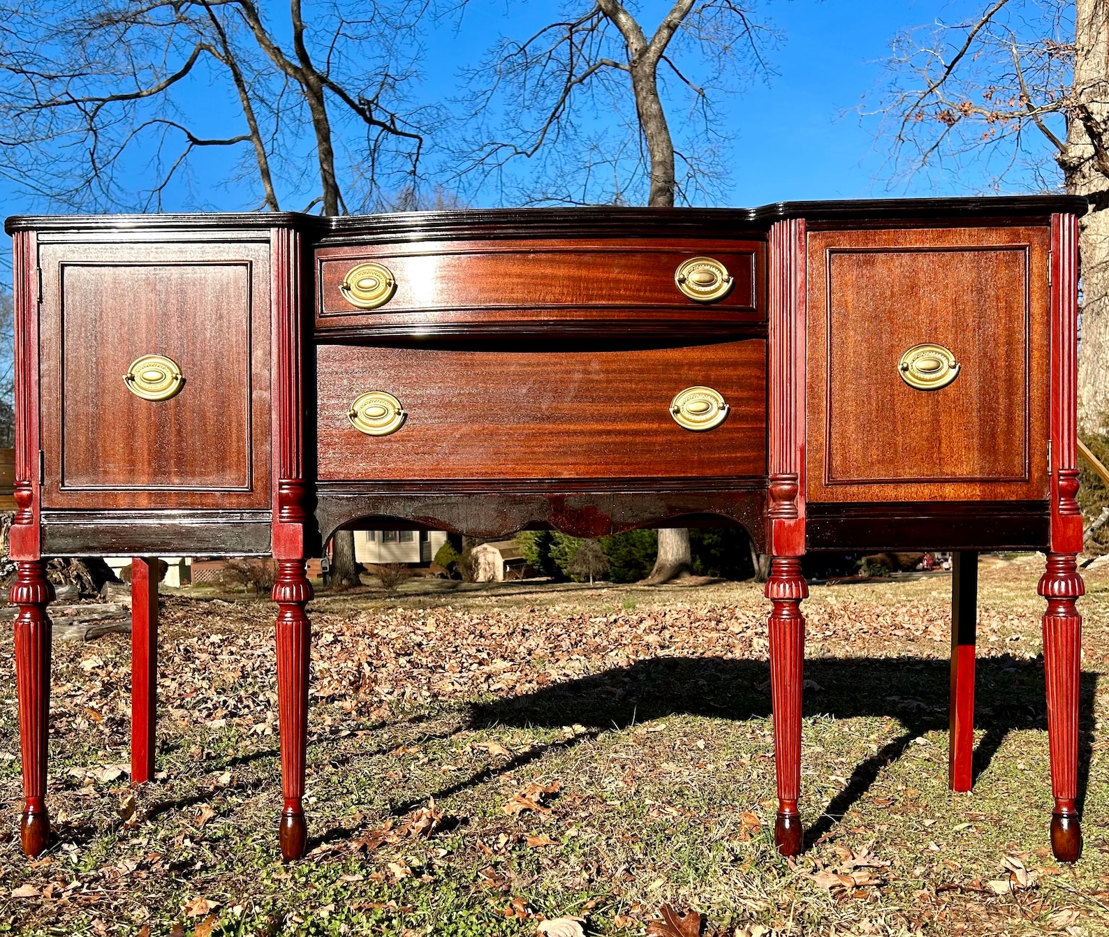 Hepplewhite Style Buffet Traditional Sideboard - Etsy