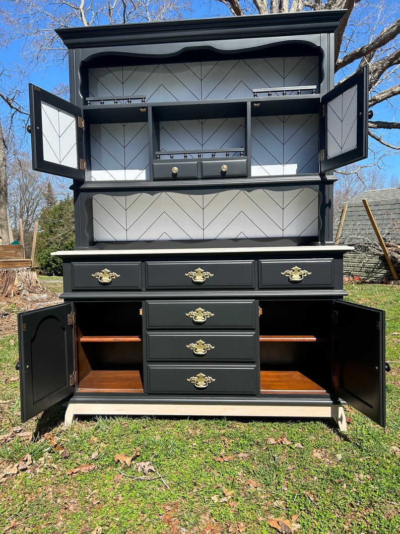 Sold! Hutch Cabinet Modern Base - Etsy