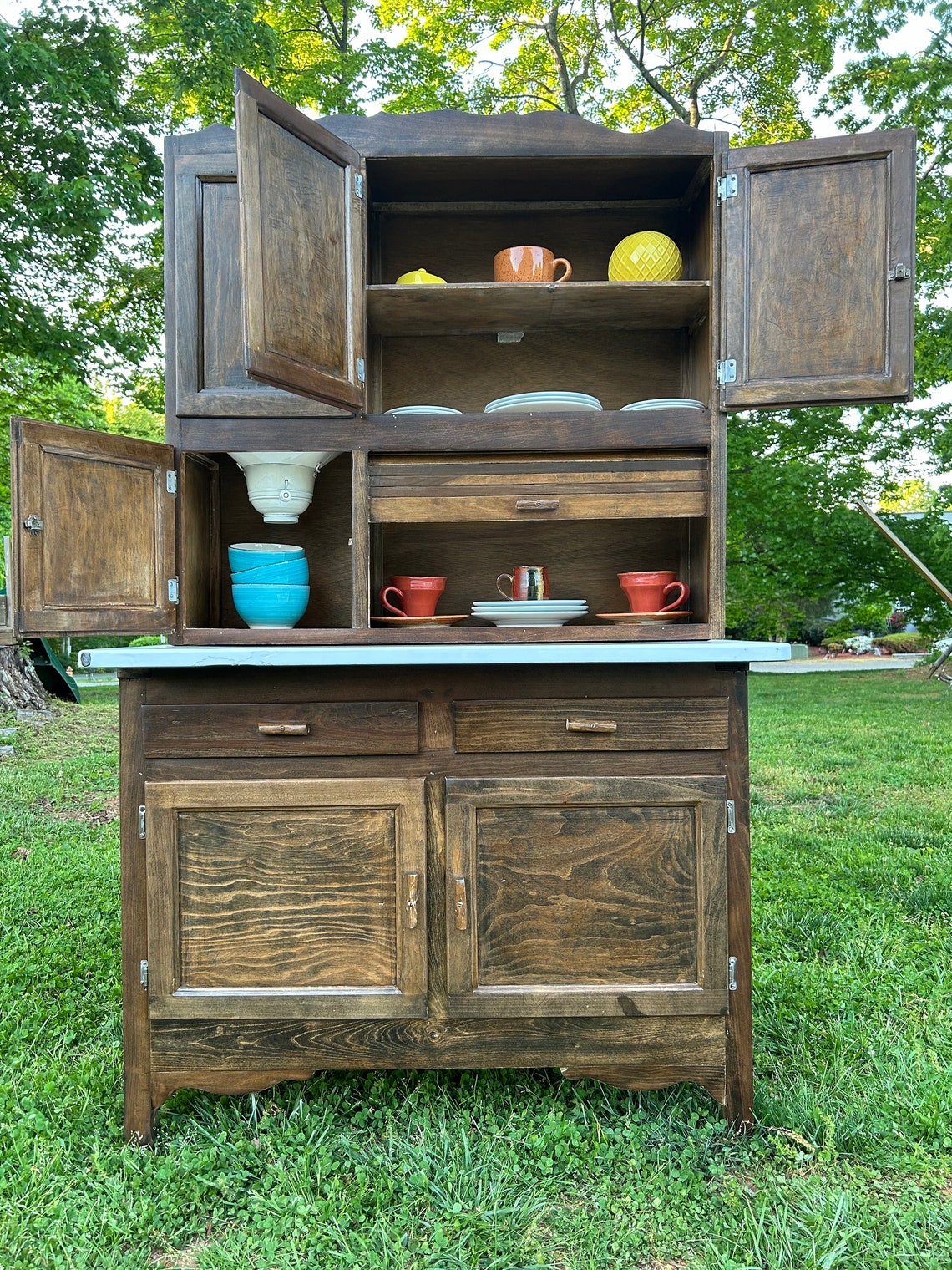 SOLD!! Hoosier Cabinet Primitive Rustic Chic - Etsy