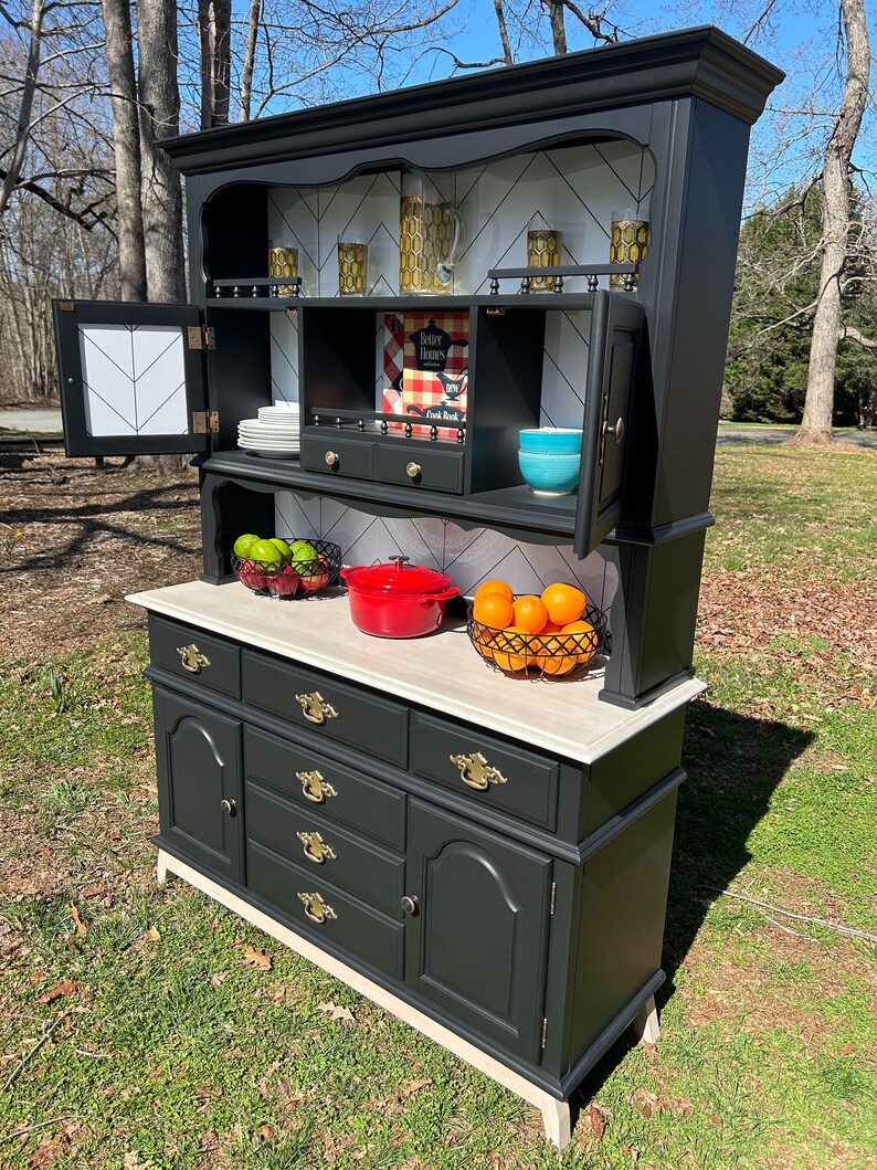 Sold! Hutch Cabinet Modern Base - Etsy