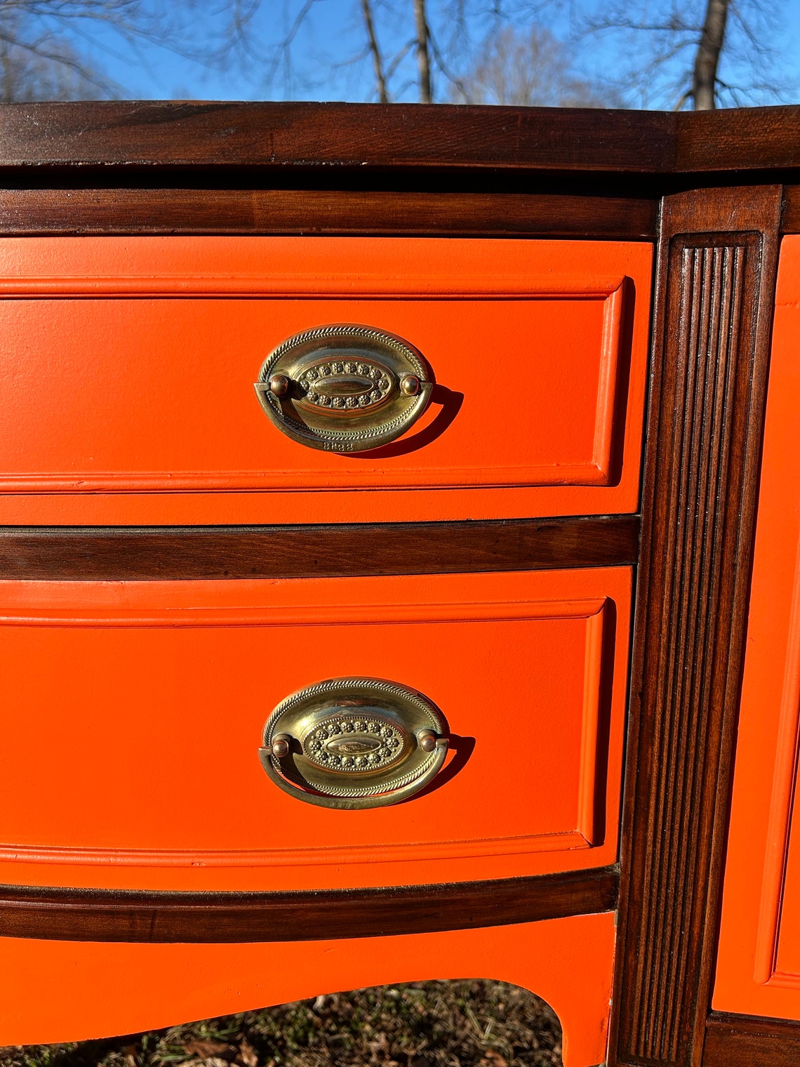 Hepplewhite Style Buffet Traditional Sideboard Credenza - Etsy