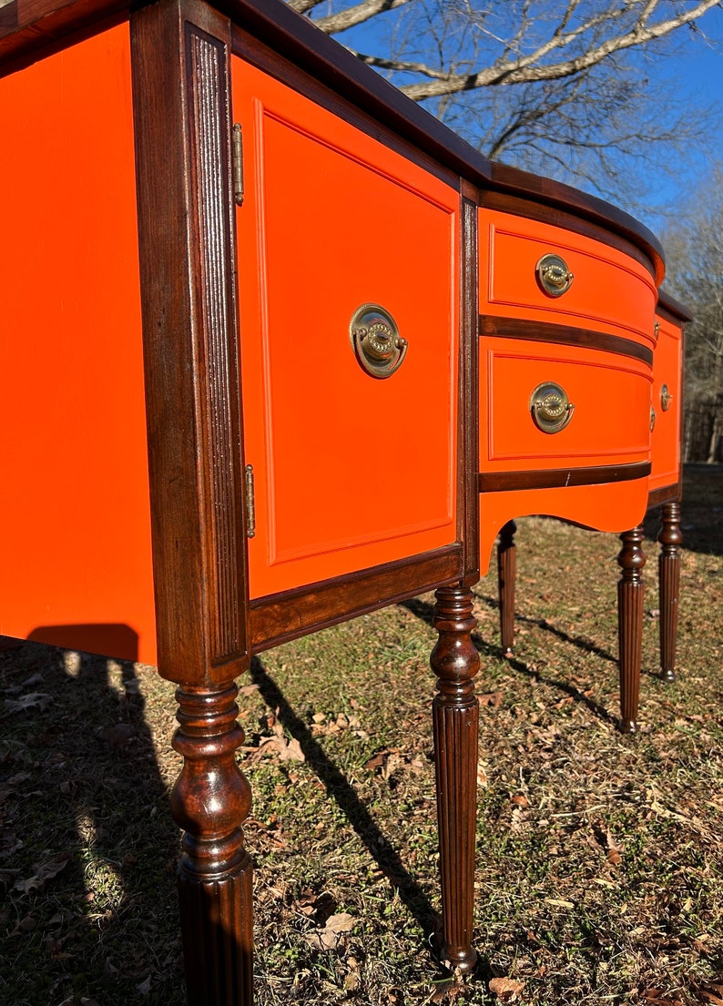 Hepplewhite Style Buffet Traditional Sideboard Credenza - Etsy