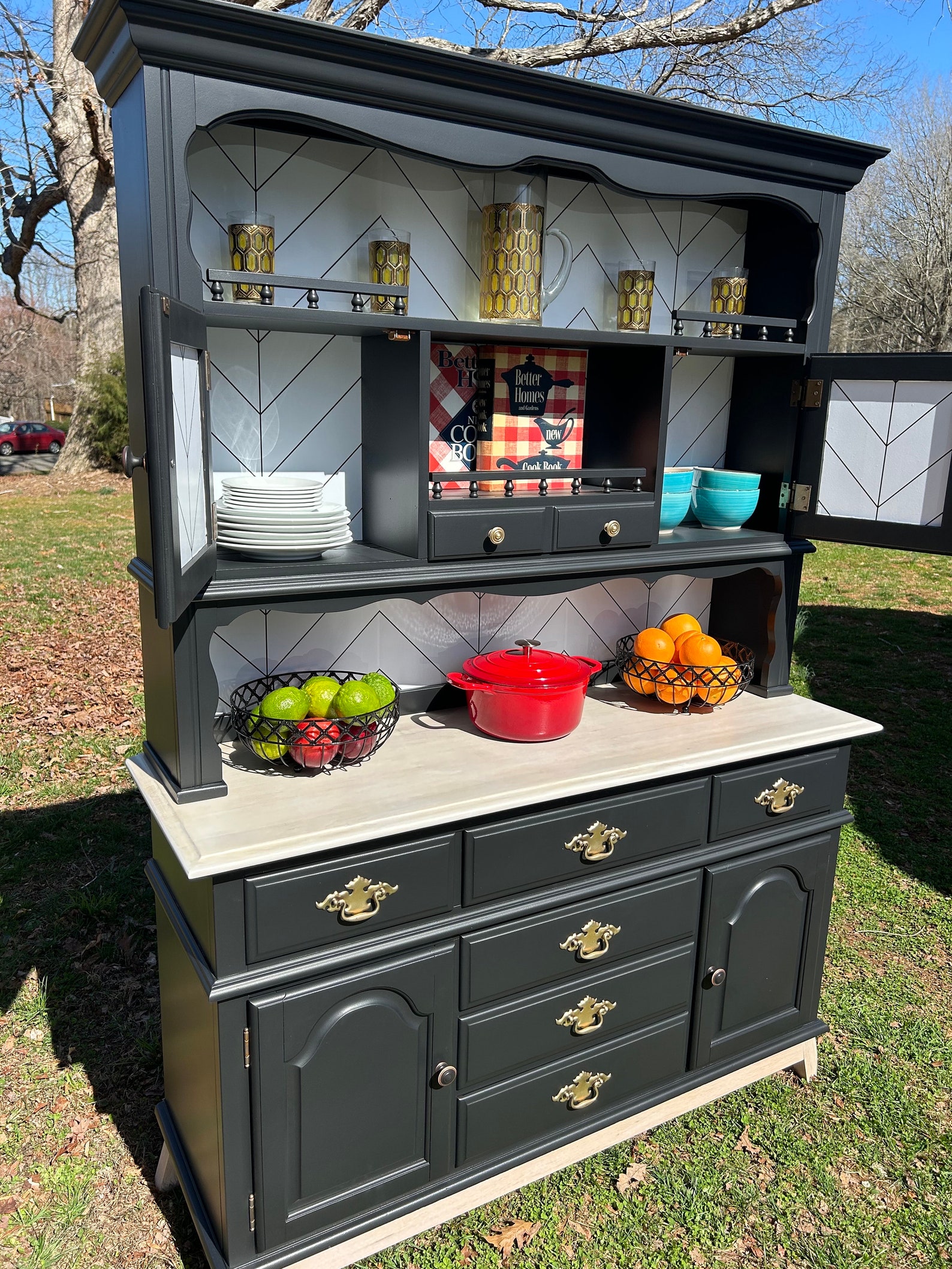 Sold! Hutch Cabinet Modern Base - Etsy