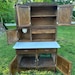 SOLD!! Hoosier Cabinet Primitive Rustic Chic - Etsy
