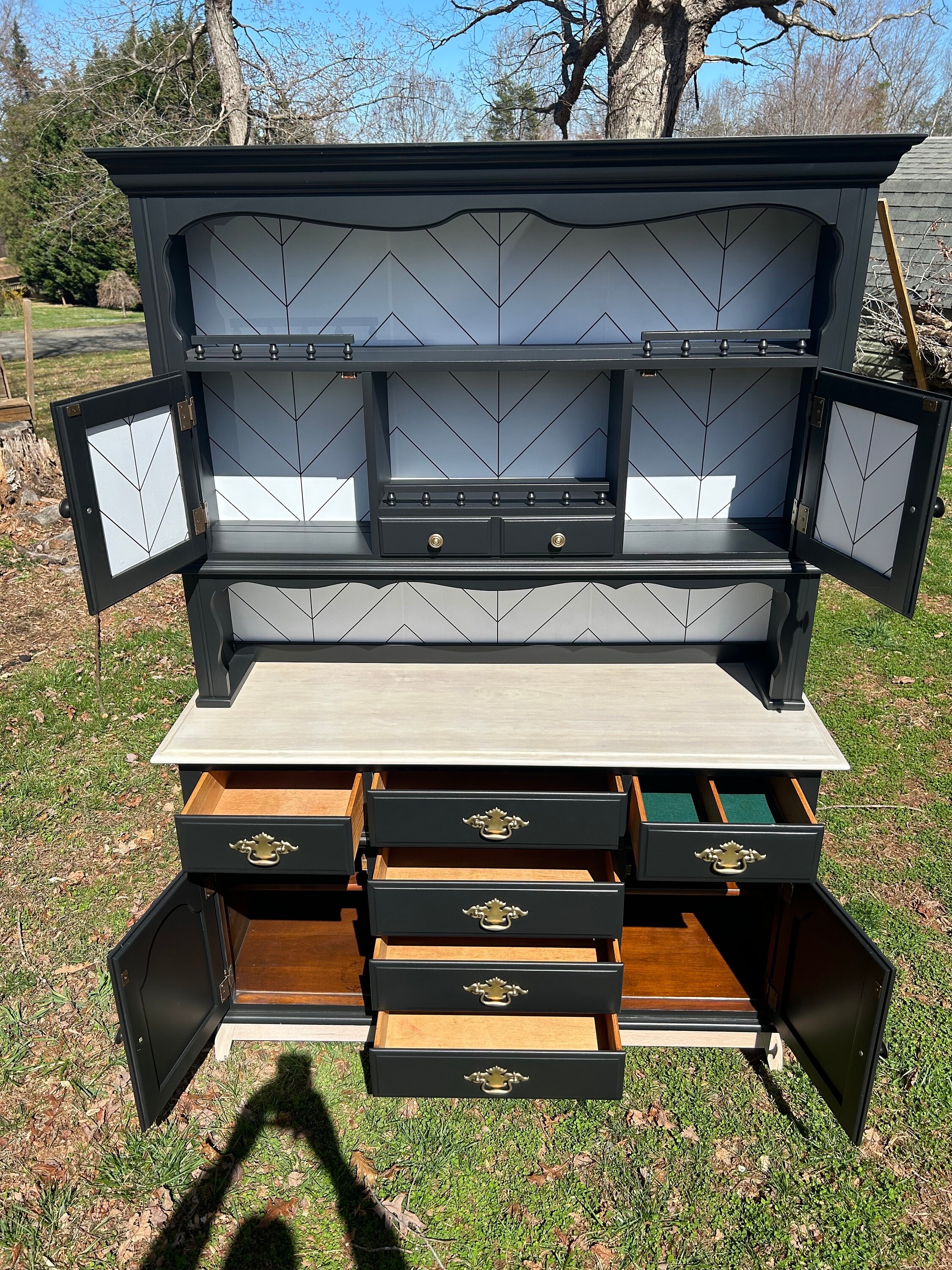 Sold! Hutch Cabinet Modern Base - Etsy