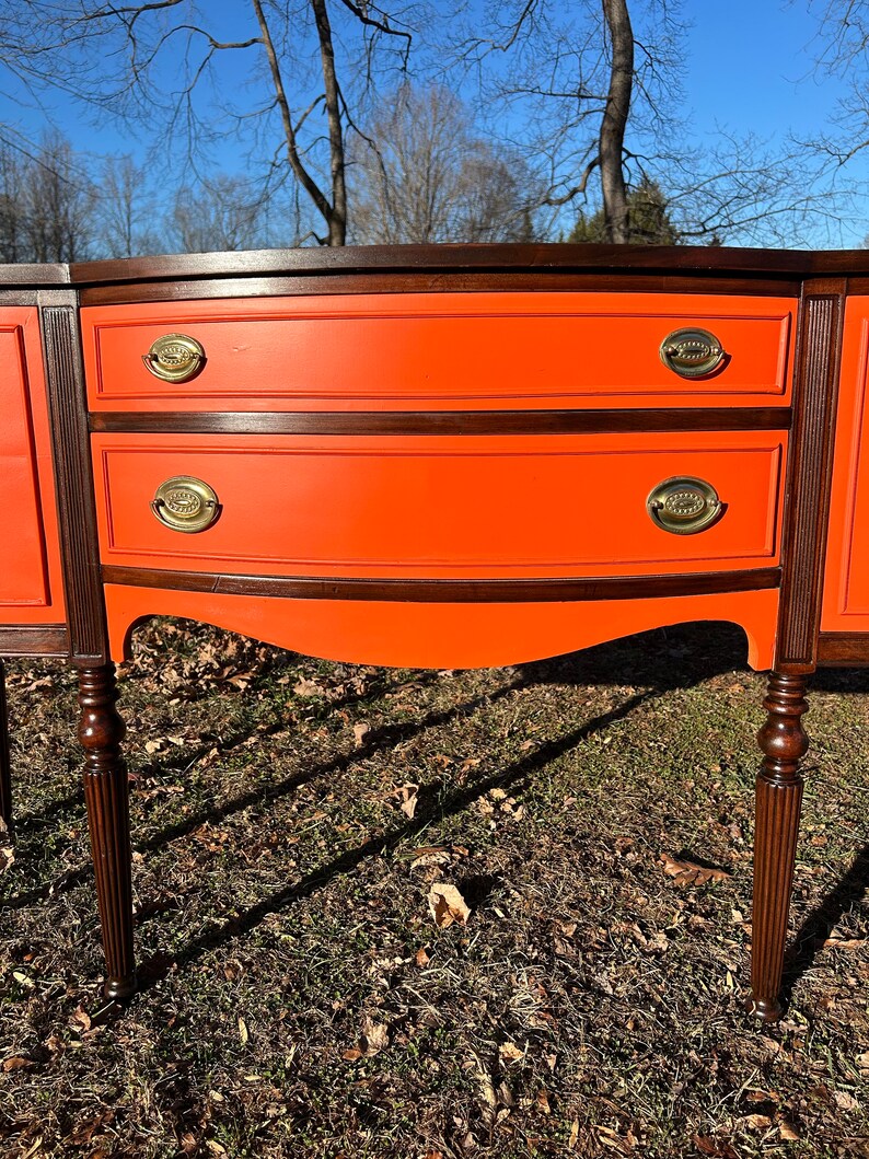 Hepplewhite Style Buffet Traditional Sideboard Credenza - Etsy