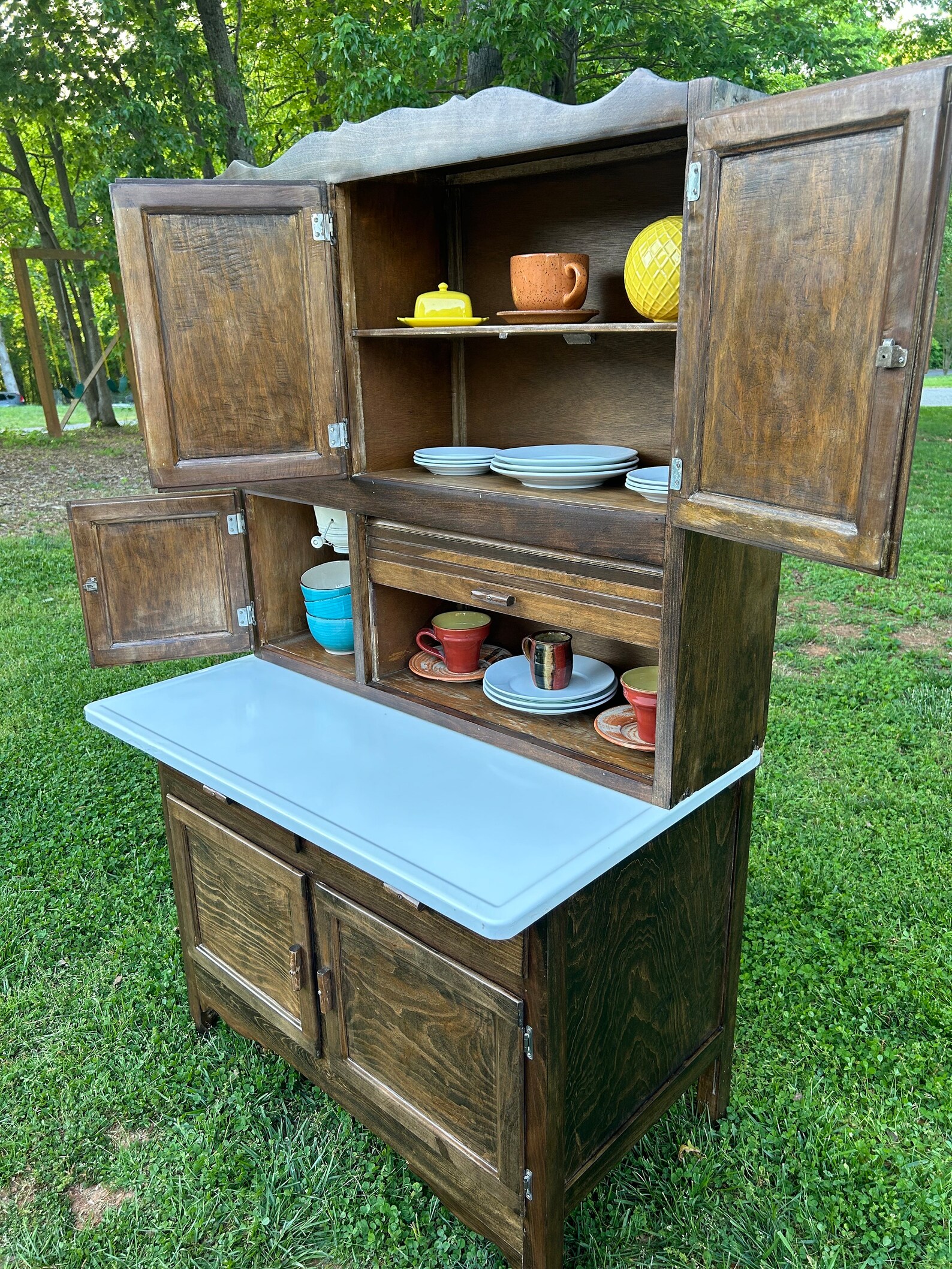 SOLD!! Hoosier Cabinet Primitive Rustic Chic - Etsy