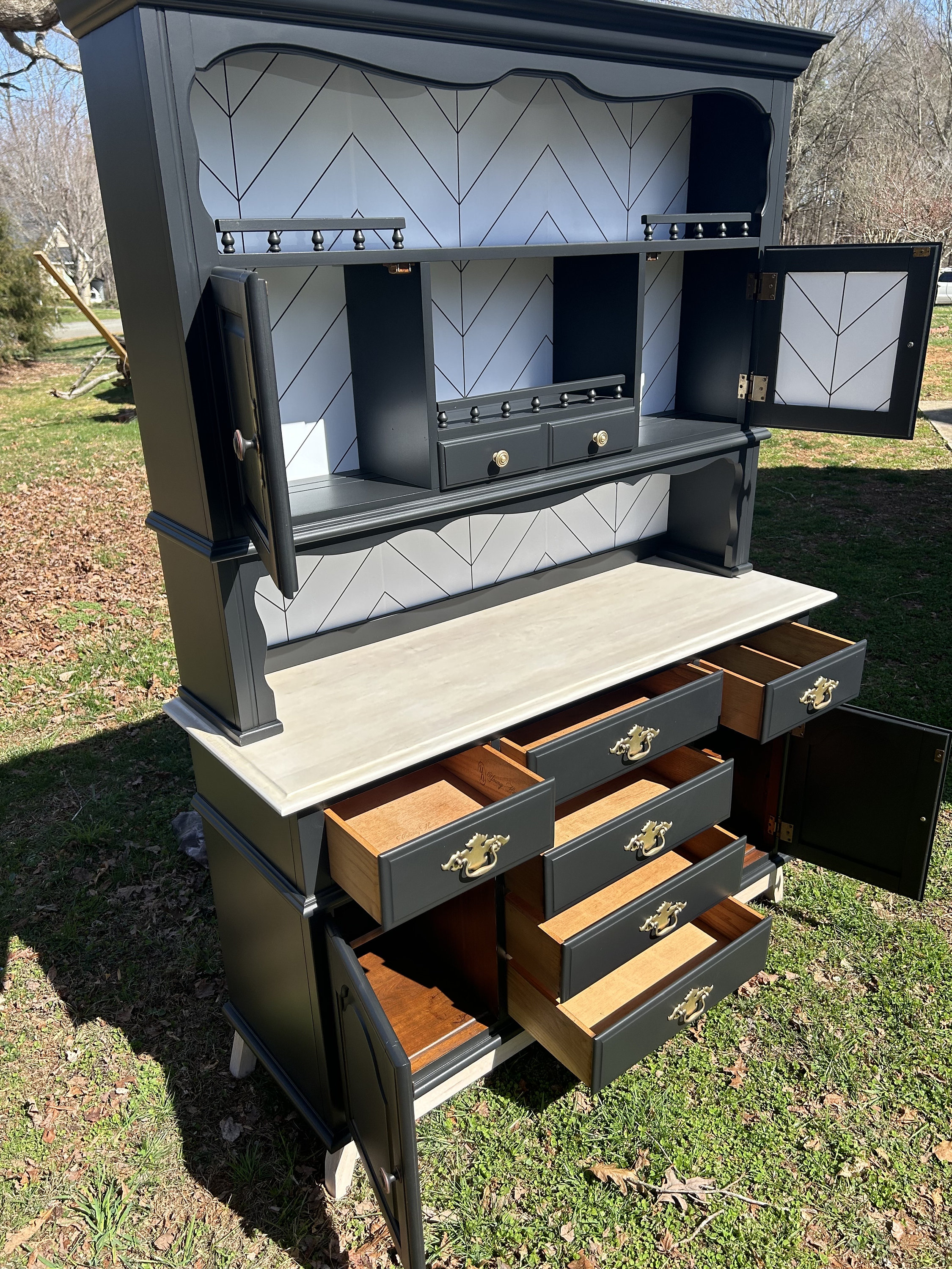 Sold! Hutch Cabinet Modern Base - Etsy