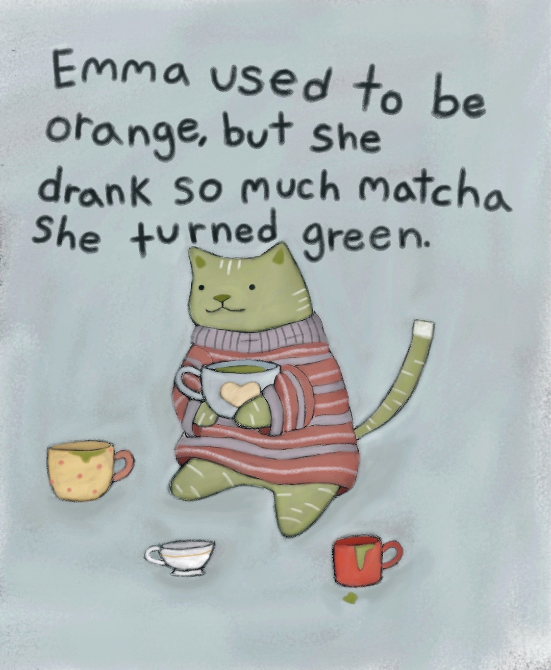 Emma the Matcha Cat - Etsy