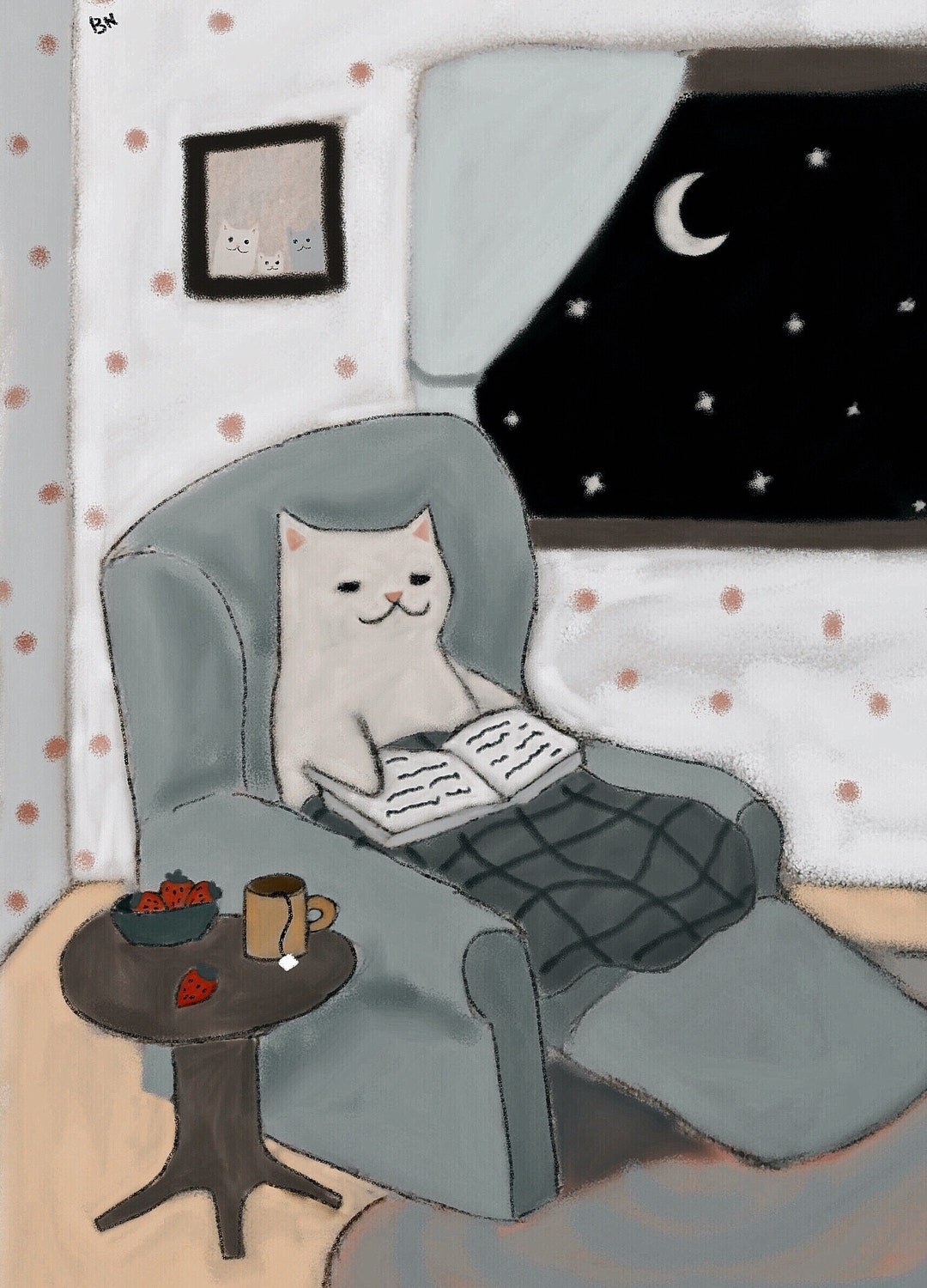 Falling Asleep While Reading - Etsy