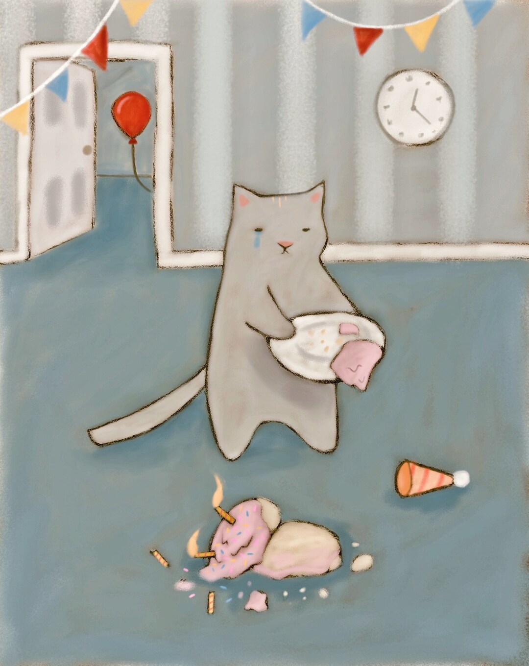 The Cake Fell - Etsy