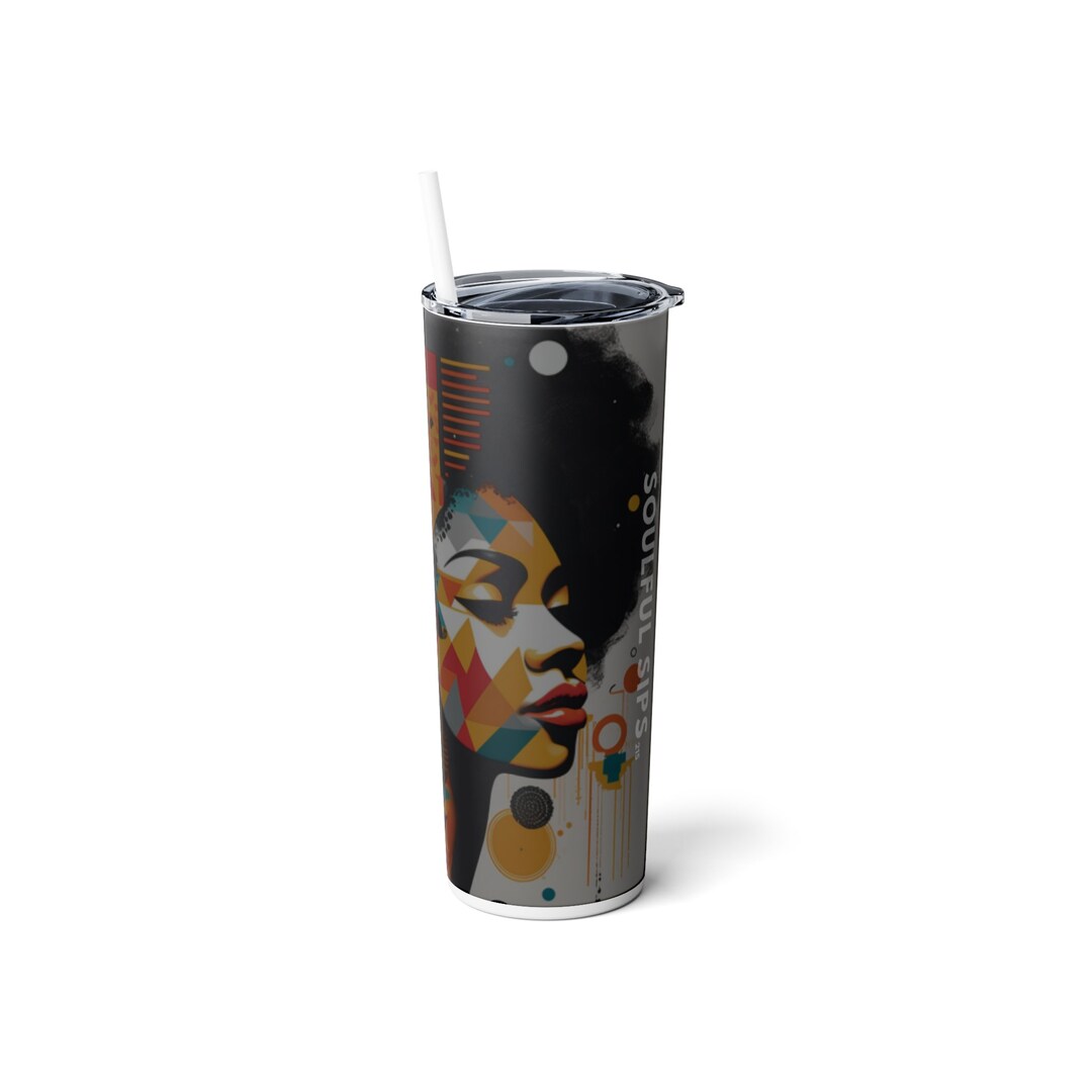 Urban Art Inspired Tumbler, Soulful Sips, Coffee, Tea, Gift Idea ...