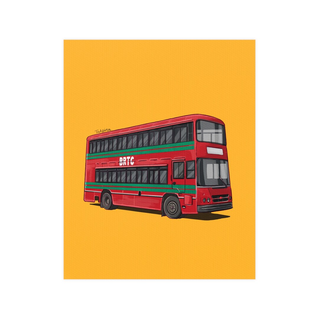 City Journeys: Bangladeshi BRTC Public Bus Poster Bangladeshi BRTC ...