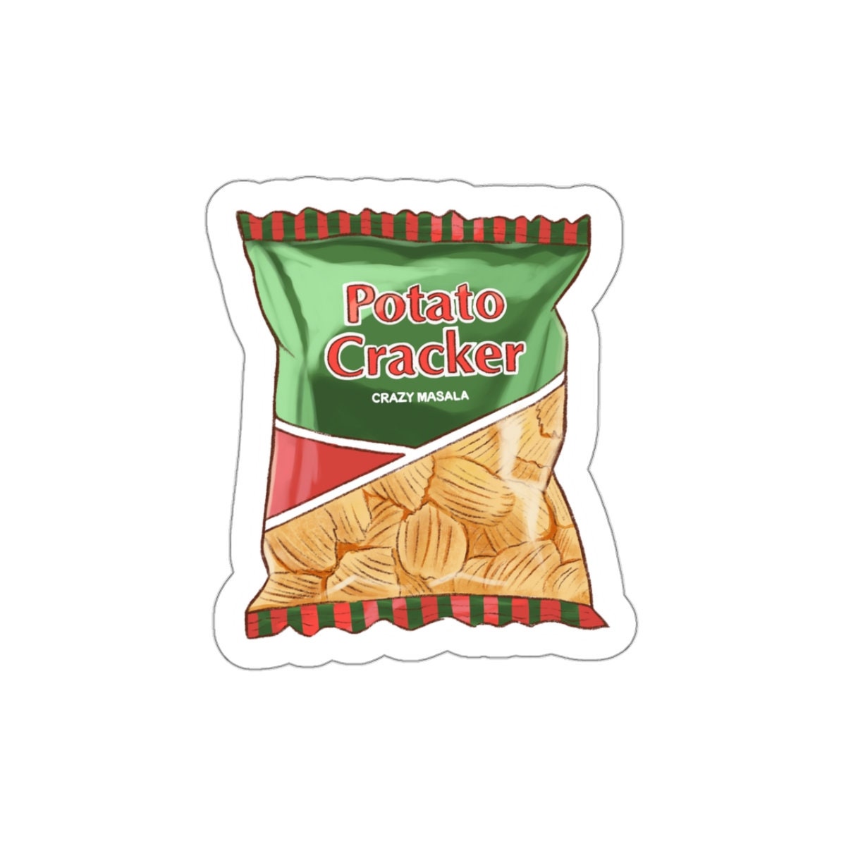 Bangladeshi Potato Crackers Sticker | Dhaka Street Snack | Bengali ...
