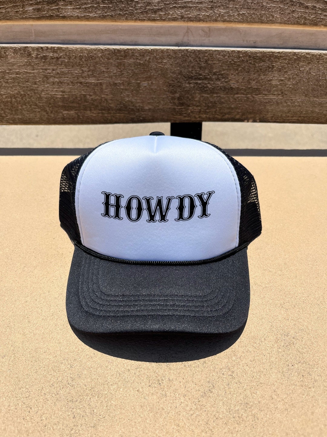 Howdy Trucker Hat Vintage Rope Snapback Beach Hat Custom Gift for Her ...