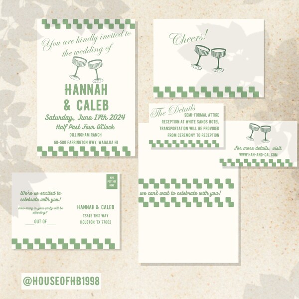 Modern Unique Wedding Invitation - Etsy