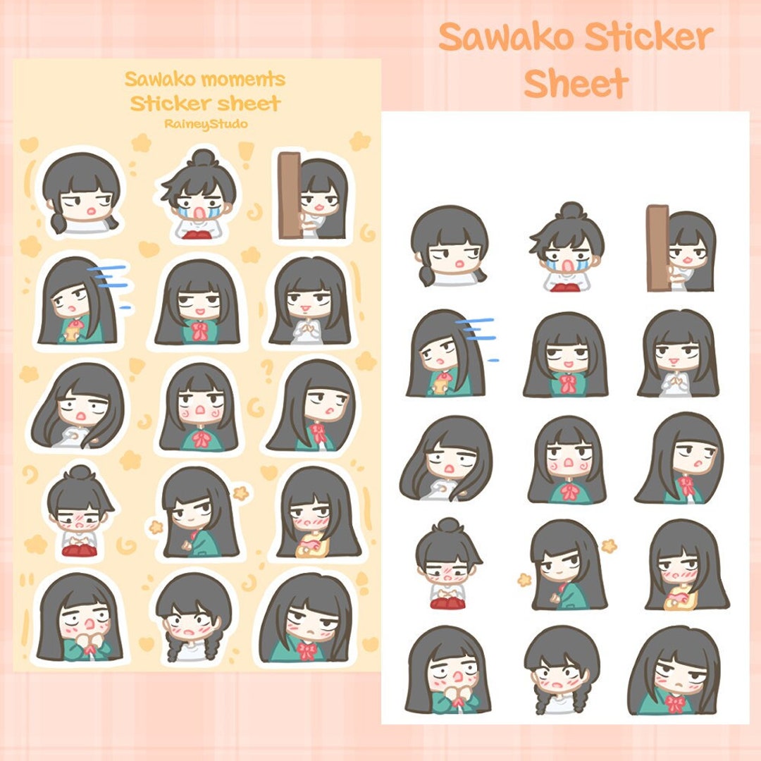 Kimi Ni Todoke Sawako Sticker Sheet | Gloss Sticker Sheet - Etsy