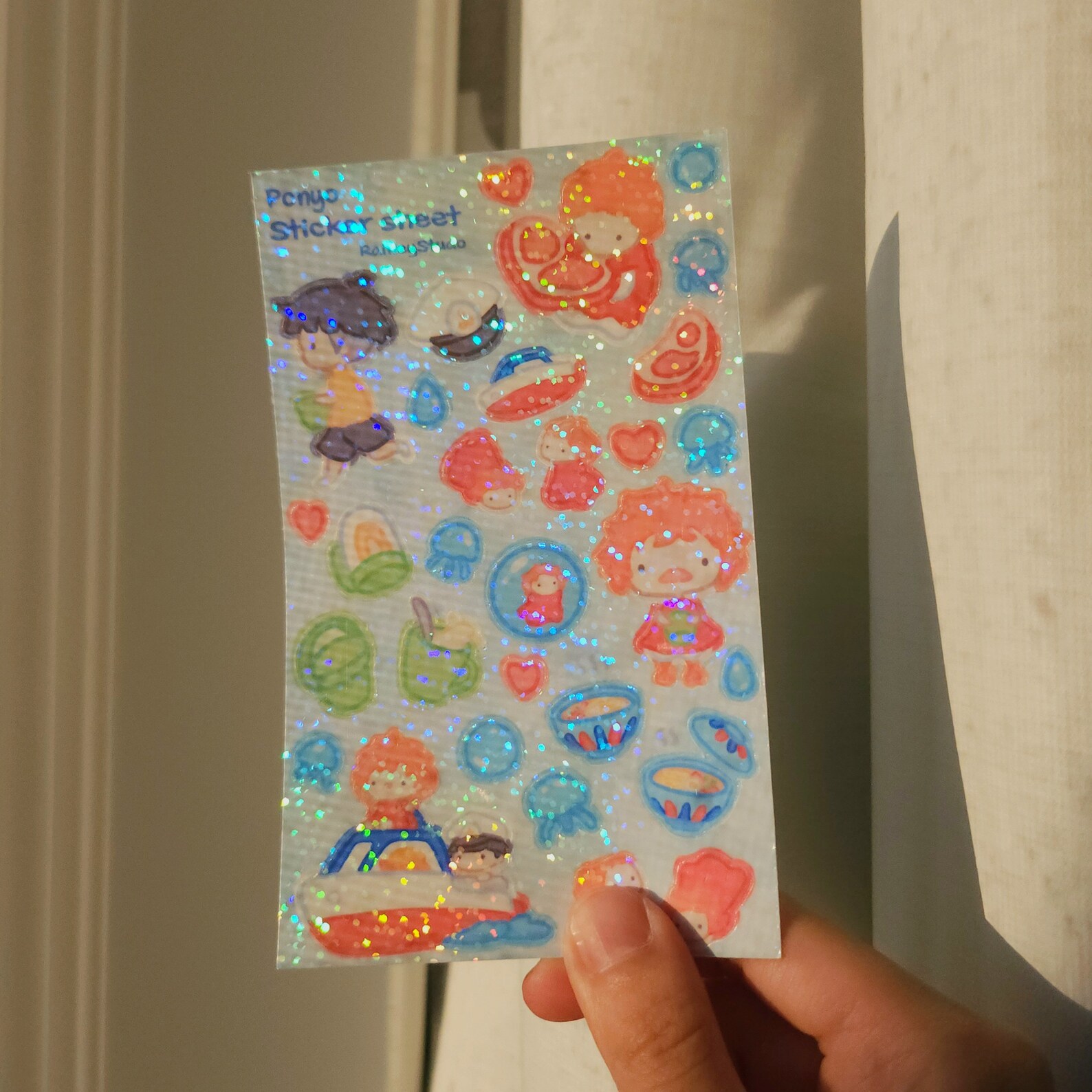Ponyo Sticker Sheet Holographic Sticker Sheet - Etsy