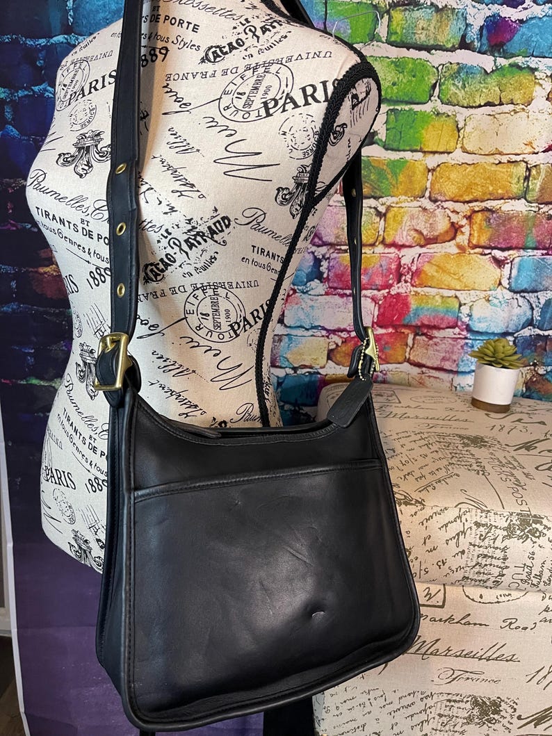 1999 Vintage Coach Large Black Legacy 9966 With Tag - Etsy