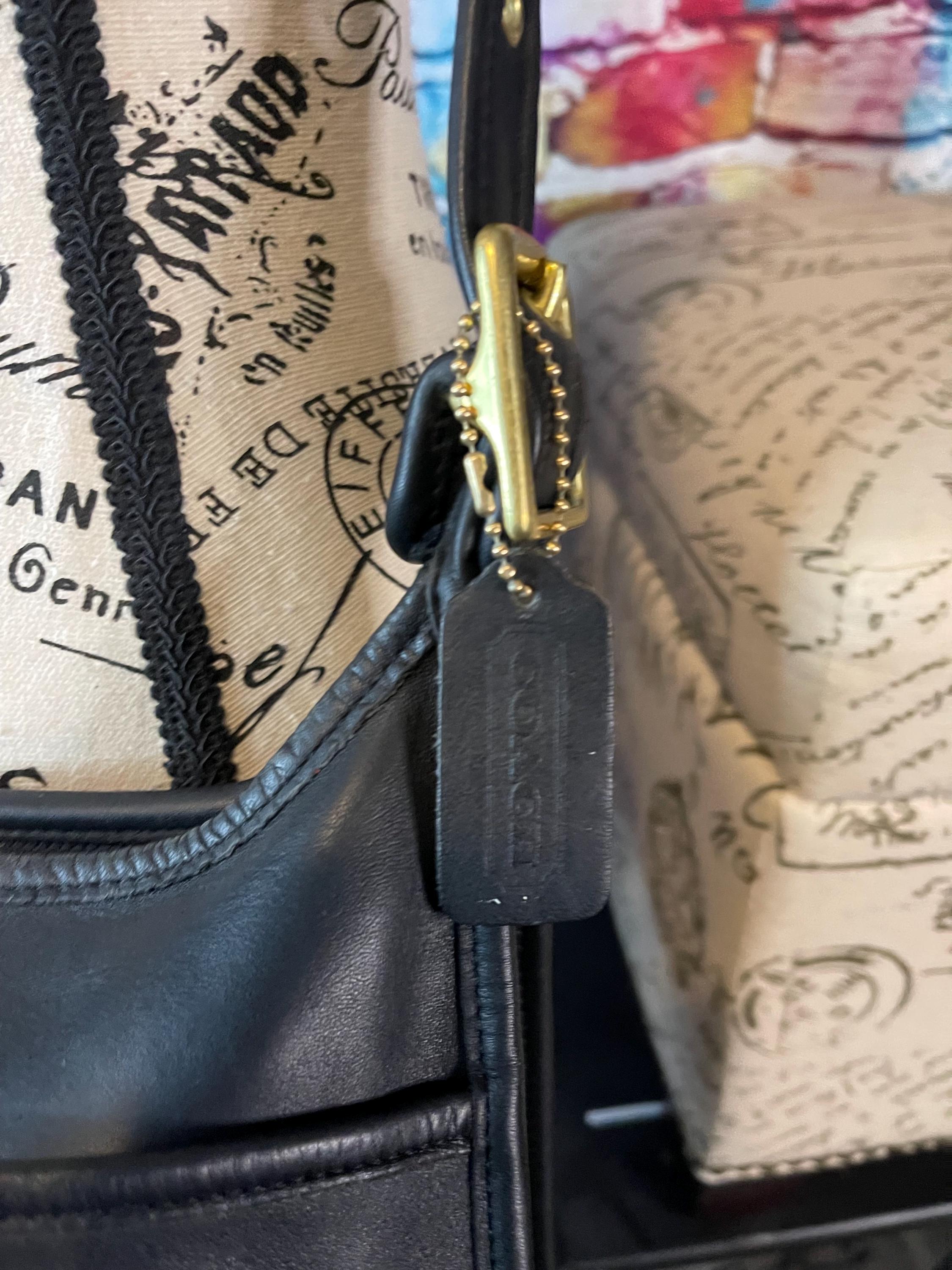 1999 Vintage Coach Large Black Legacy 9966 With Tag - Etsy