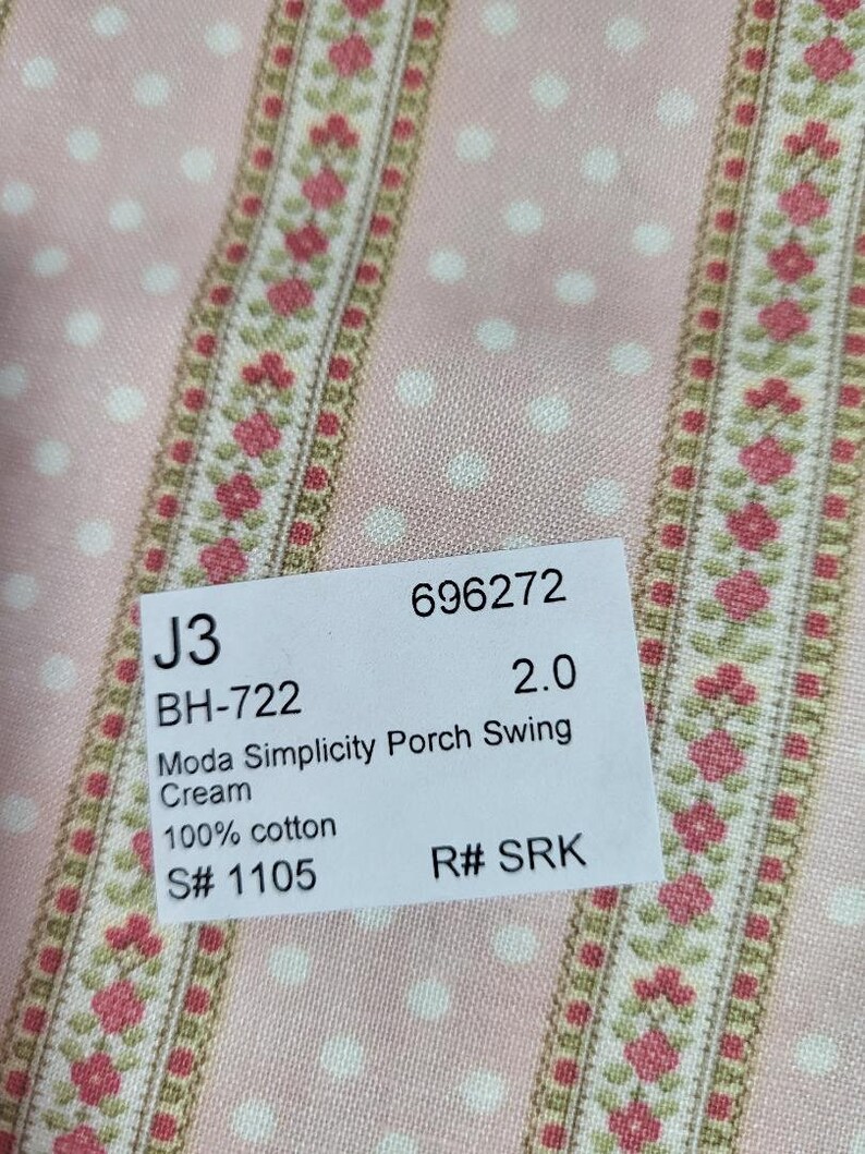 Moda Bundle Simplicity Picnic Dots 3911 Simplicity Porch Swing Stripe ...