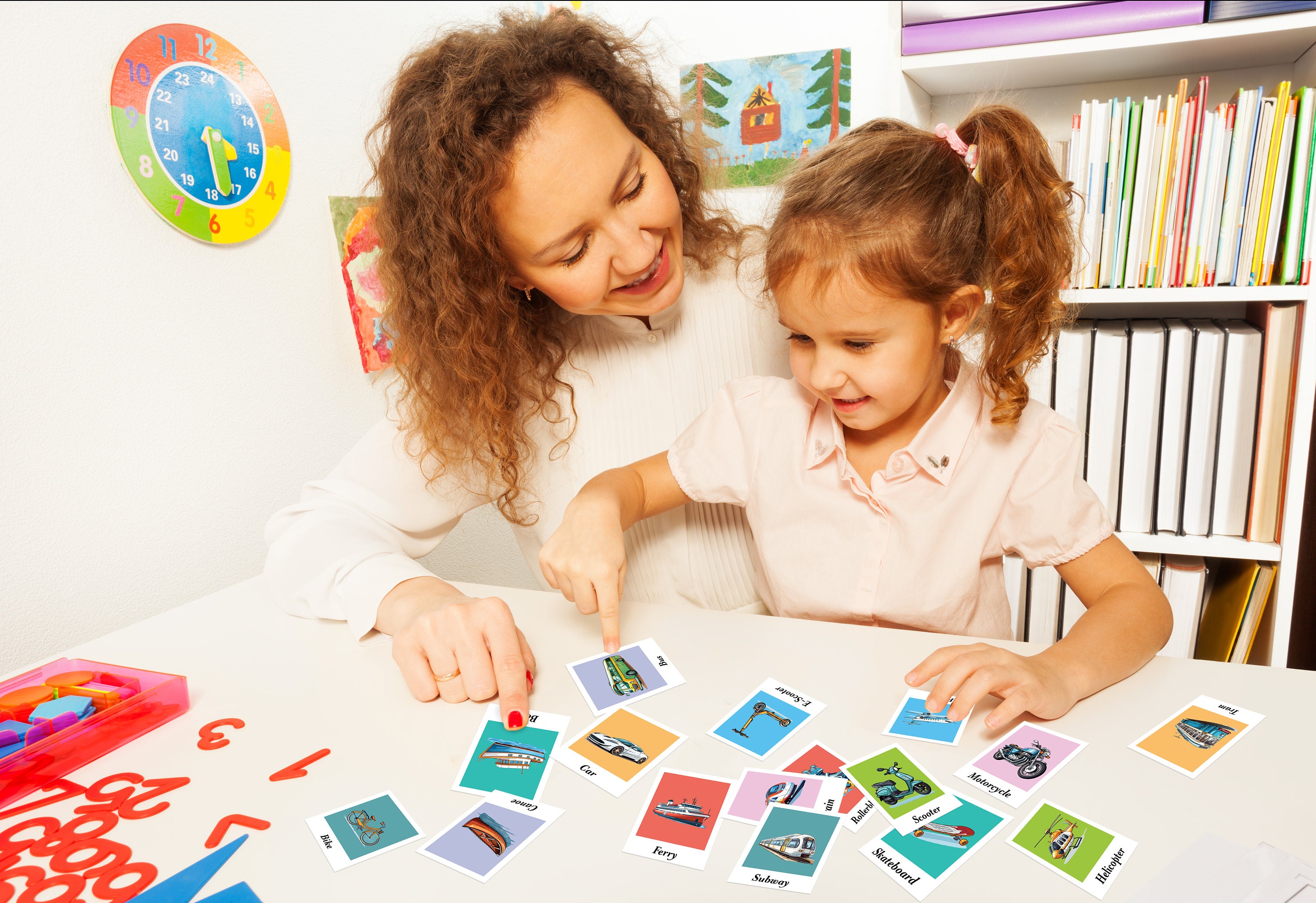 16 Transportation Vehicles Flashcards - Etsy