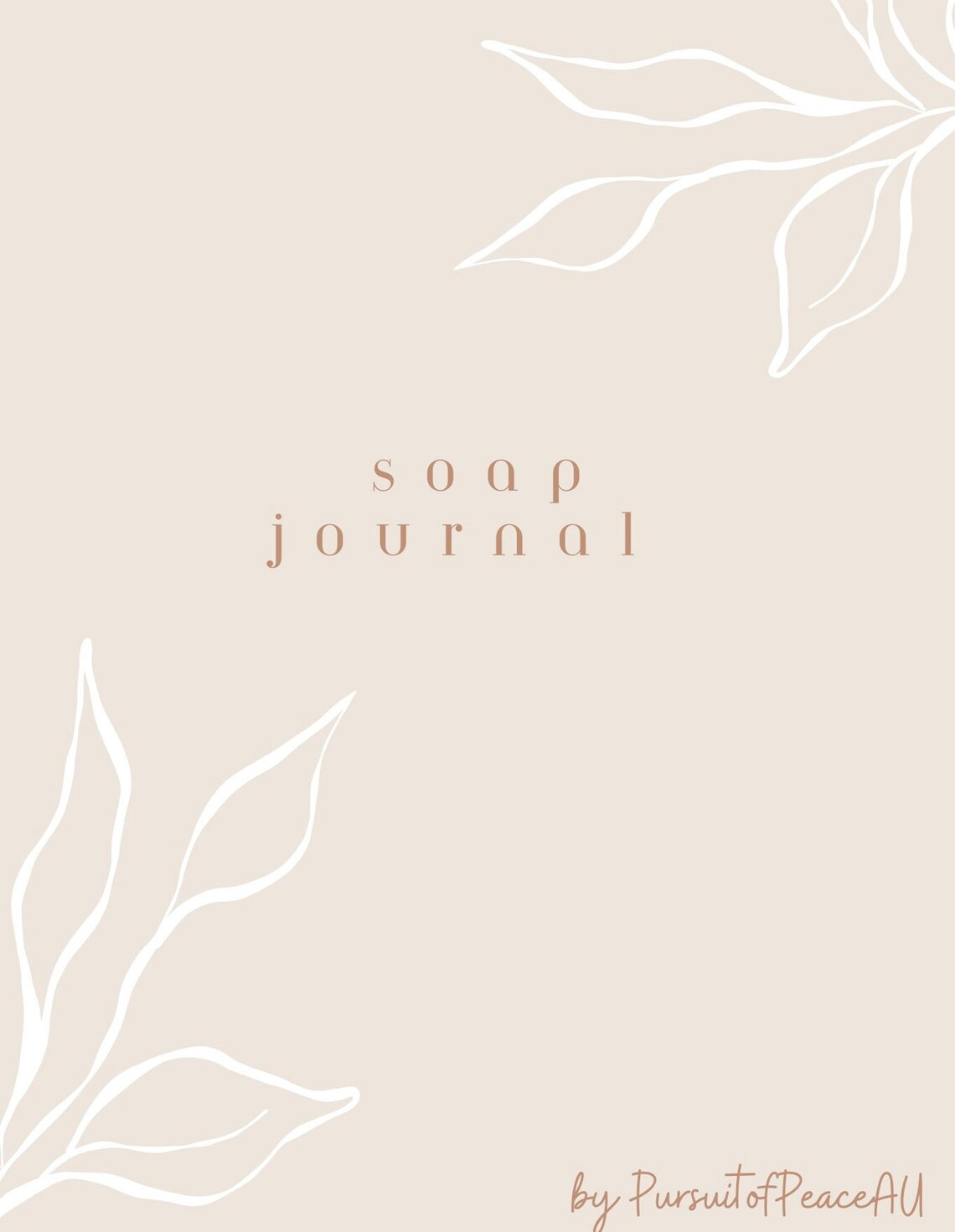 SOAP Bible Study Journal - Etsy