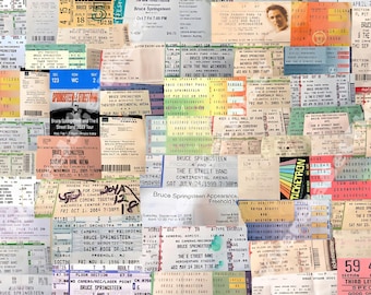 DIGITAL FILE ONLY*** Bruce Springsteen Ticket Stub Poster Artwork ...